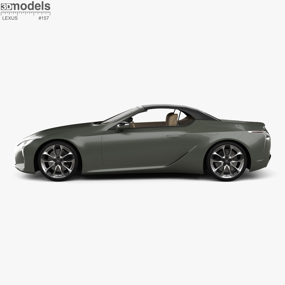 Lexus LC 500 convertible 2023 3D model - Download Sports car on ...