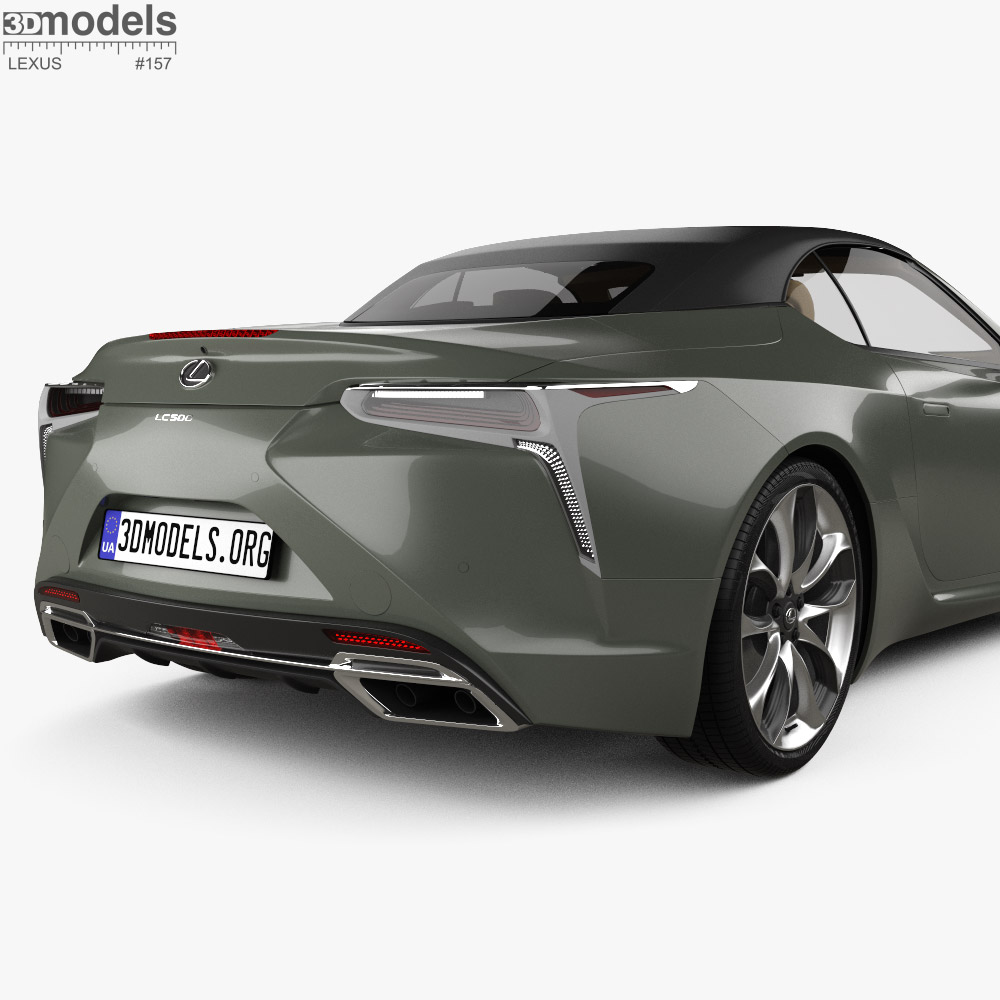 Lexus LC 500 convertible 2023 3D model - Download Sports car on ...