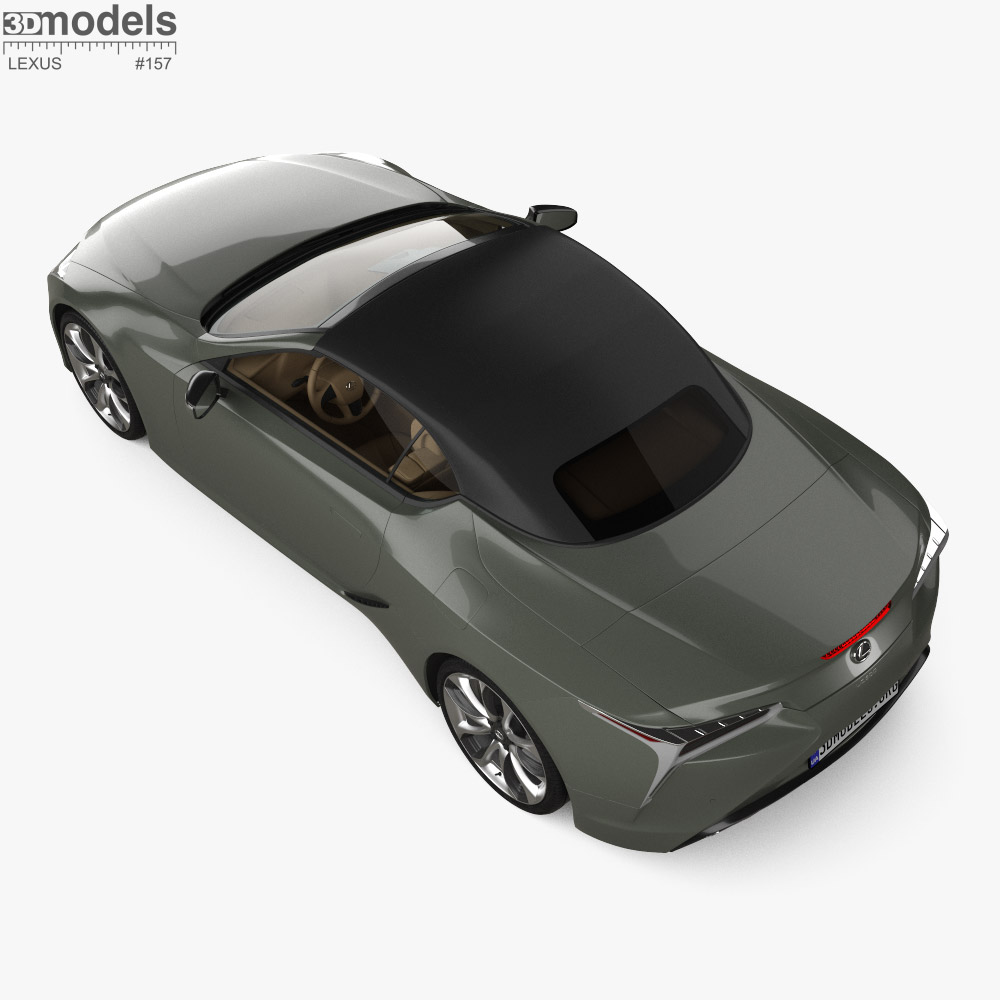 Lexus LC 500 convertible 2023 3D model - Download Sports car on ...