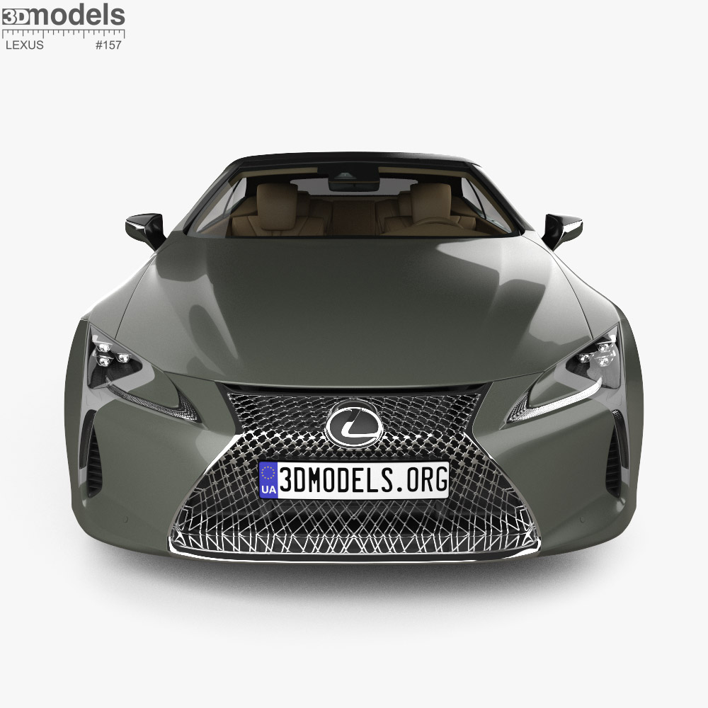 Lexus LC 500 convertible 2023 3D model - Download Sports car on ...