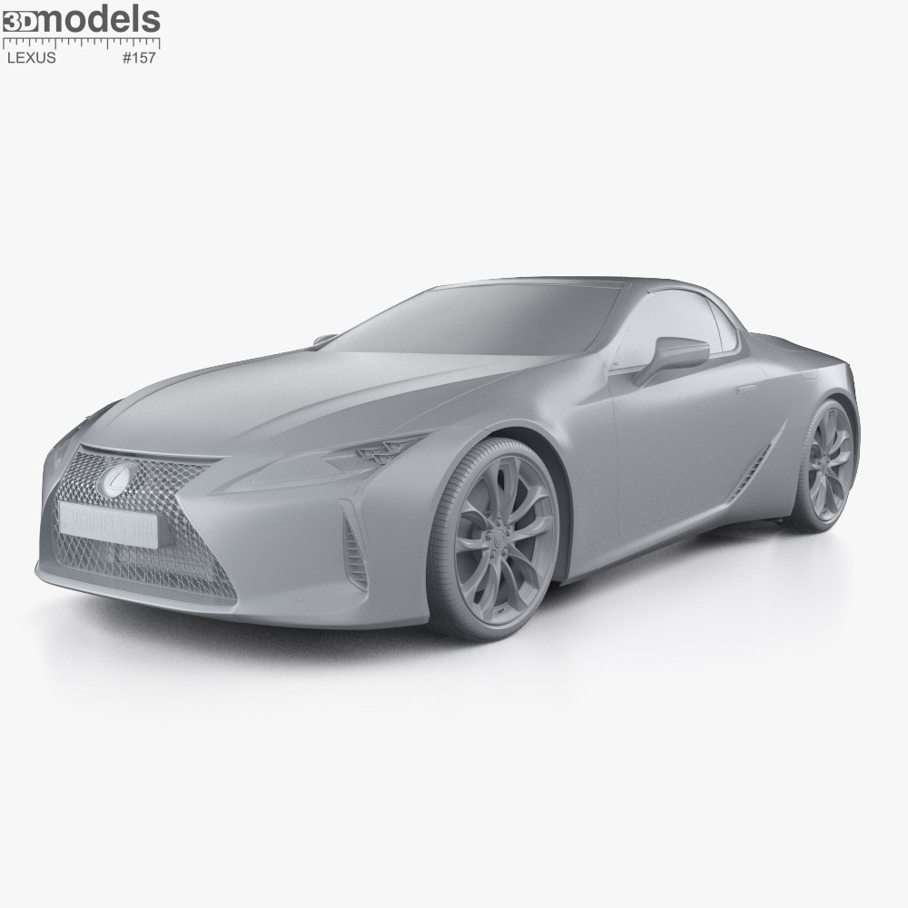 Lexus LC 500 convertible 2023 3D model - Download Sports car on ...