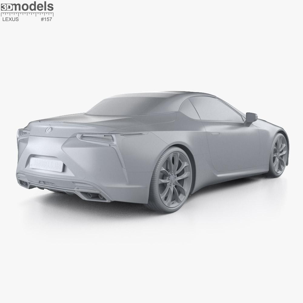 Lexus LC 500 convertible 2023 3D model - Download Sports car on ...