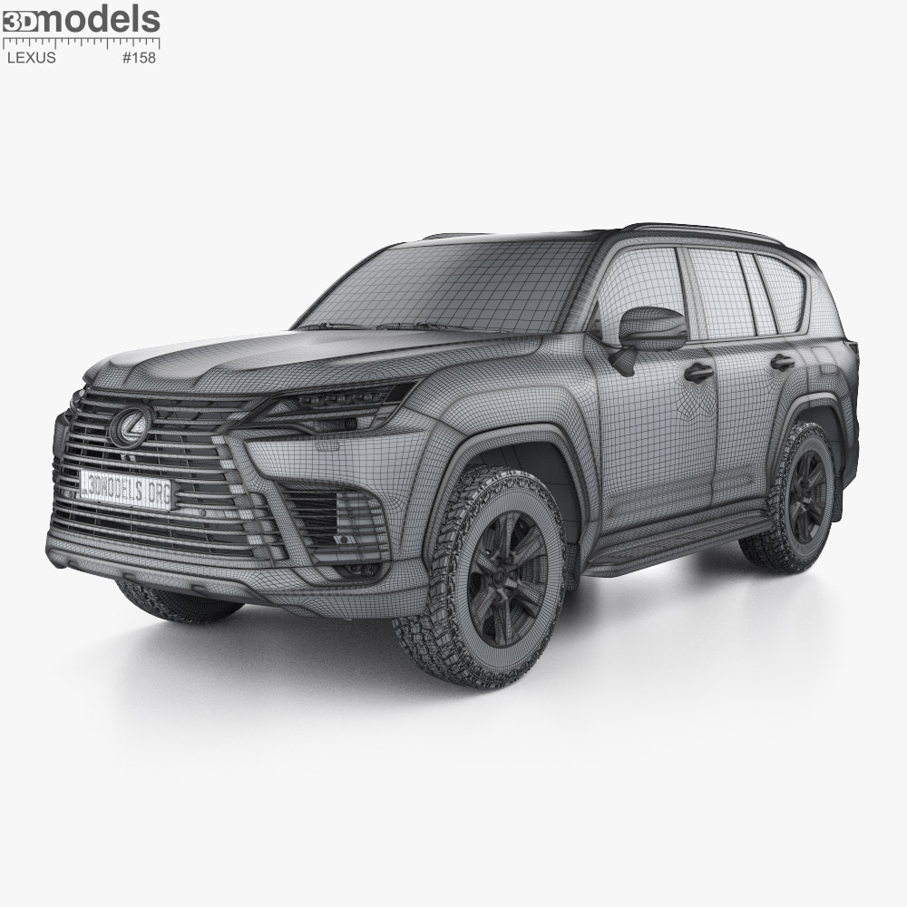 Lexus LX hybrid 2025 3D model - Download Crossover SUV on 3DModels.org
