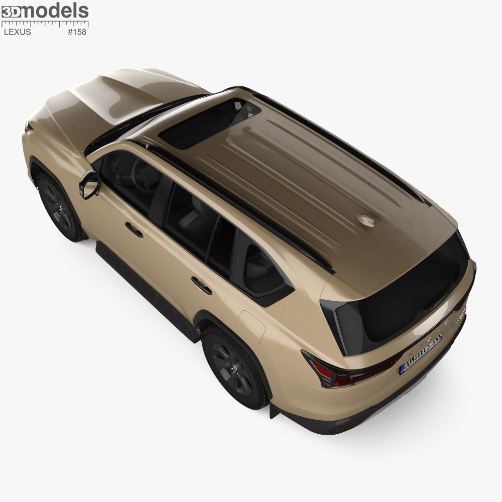 Lexus LX hybrid 2025 3D model - Download Crossover SUV on 3DModels.org