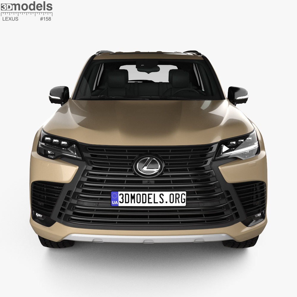 Lexus LX hybrid 2025 3D model - Download Crossover SUV on 3DModels.org