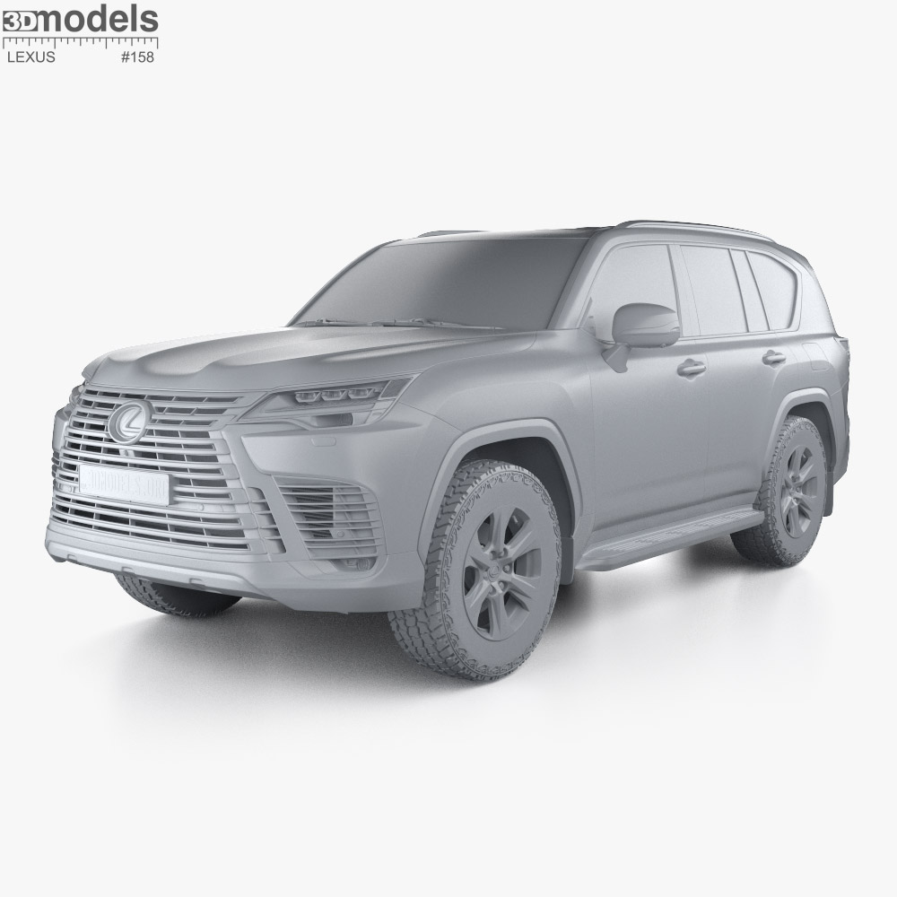 Lexus LX hybrid 2025 3D model - Download Crossover SUV on 3DModels.org