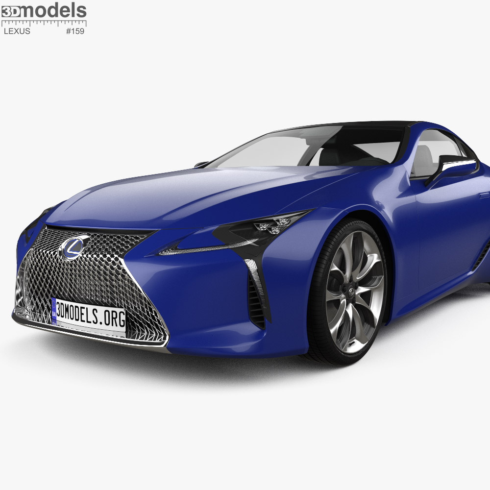 Lexus LC hybrid 2020 3D model - Download Sports car on 3DModels.org