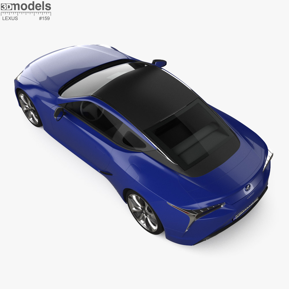 Lexus LC hybrid 2020 3D model - Download Sports car on 3DModels.org