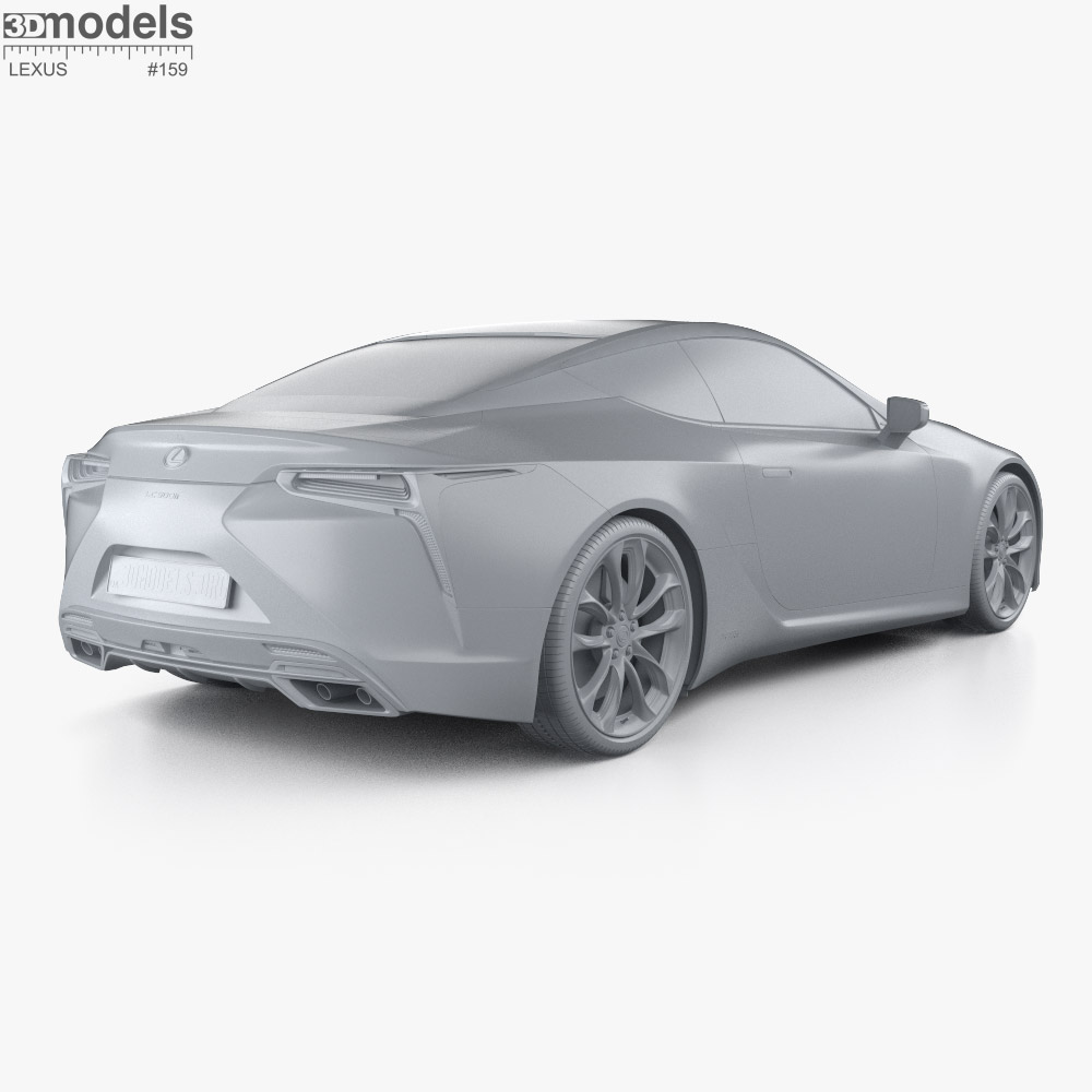 Lexus LC hybrid 2020 3D model - Download Sports car on 3DModels.org
