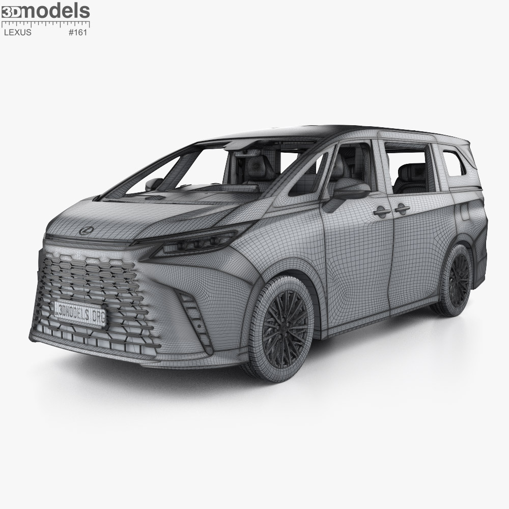 Lexus LM Híbrido com interior 4 seater 2025 Modelo 3D - Baixar Van no ...