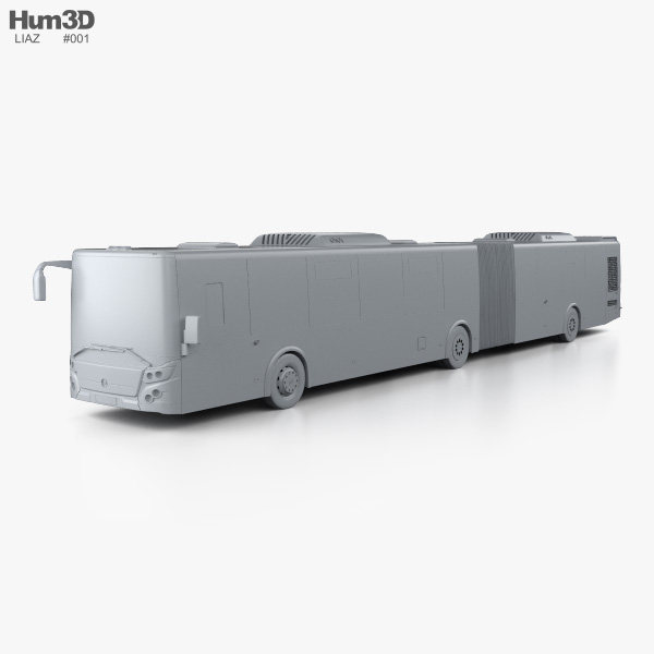 LiAZ 6213-65 bus 2018 3D model - Download Bus on 3DModels.org