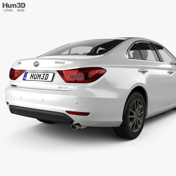Lifan 820 with HQ interior 2018 3D model - Download Sedan on 3DModels.org