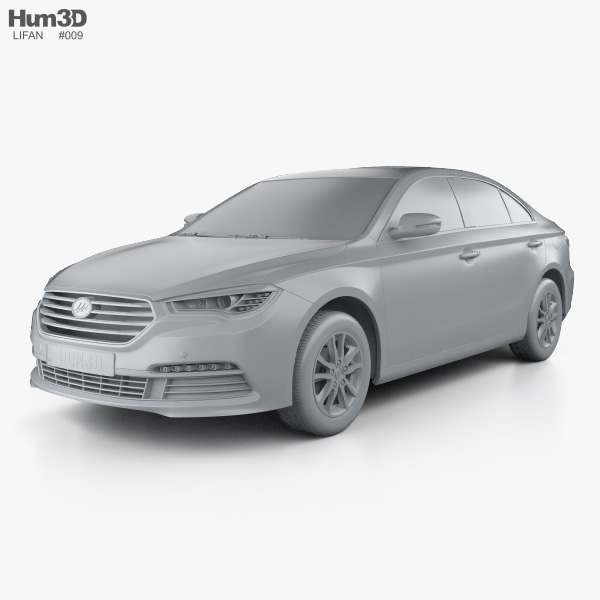 Lifan 820 with HQ interior 2018 3D model - Download Sedan on 3DModels.org
