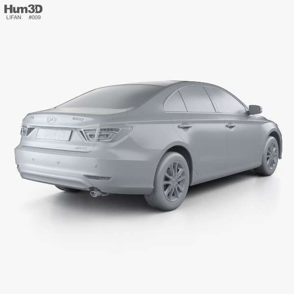 Lifan 820 with HQ interior 2018 3D model - Download Sedan on 3DModels.org