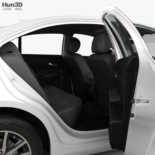 Lifan 820 with HQ interior 2018 3D model - Download Sedan on 3DModels.org
