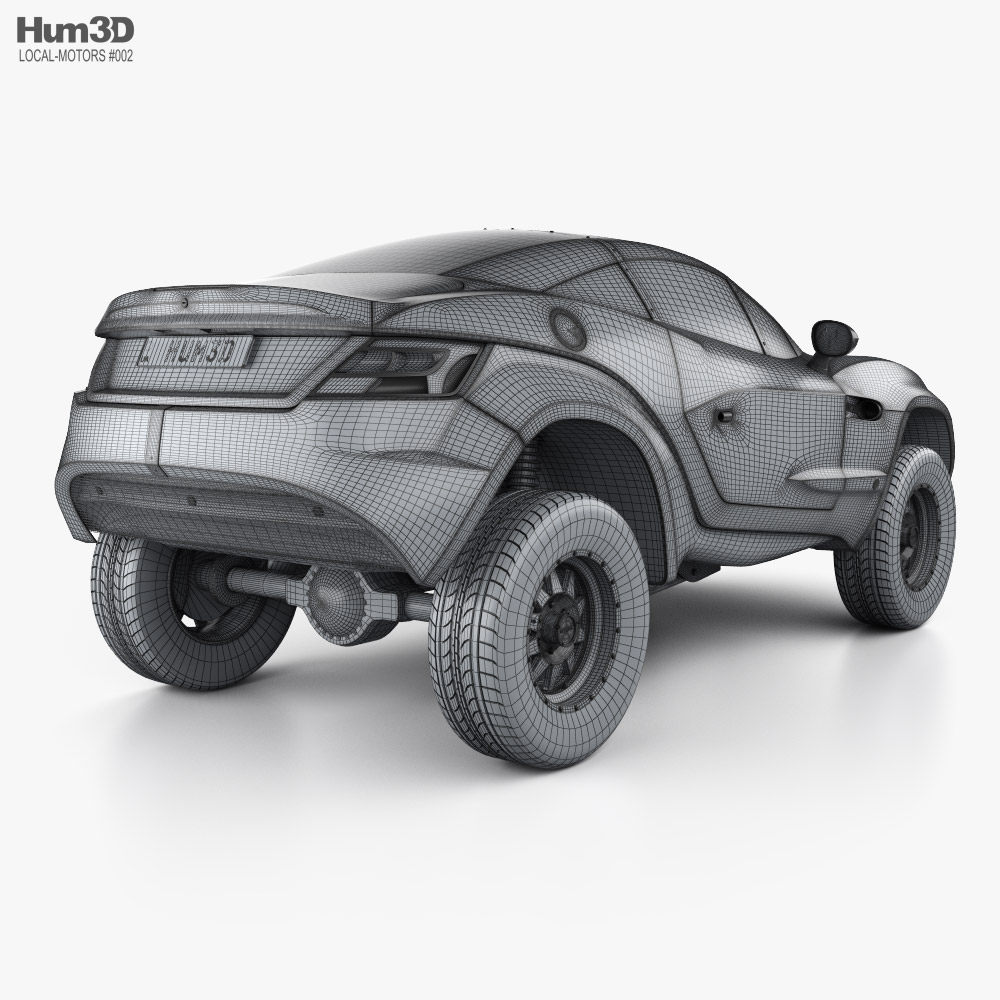 Local Motors Rally Fighter 2012 3D model - Download Crossover SUV on ...