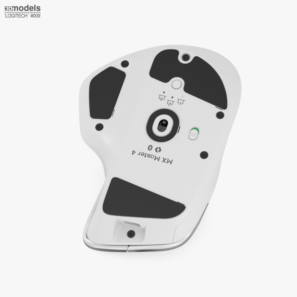 Logitech MX Master 4 Pale Gray 3D model - Download Computer Accessories ...