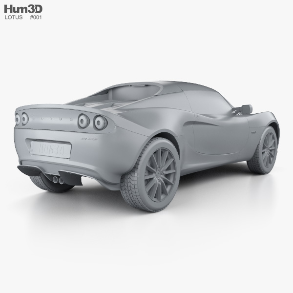 Lotus Elise 2012 3D model - Download Sports car on 3DModels.org