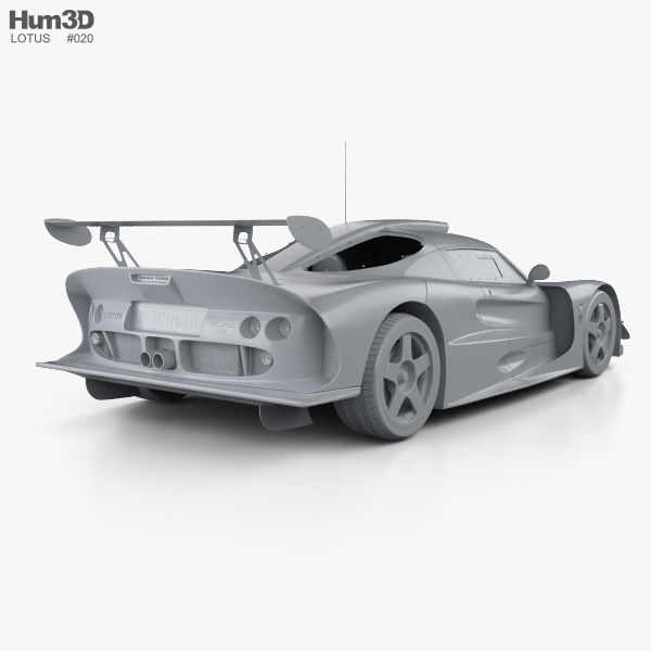 Lotus Elise GT1 2001 3D model - Download Sports car on 3DModels.org