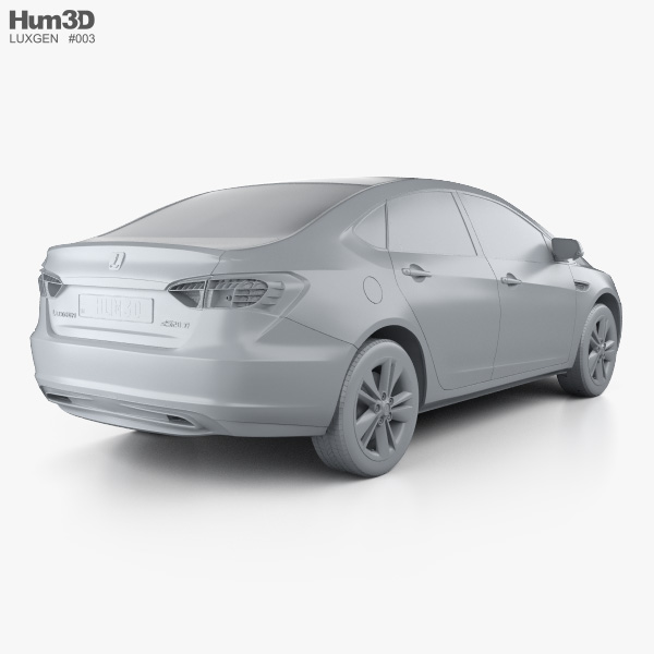 Luxgen 5 sedan 2015 3D model - Download Sedan on 3DModels.org