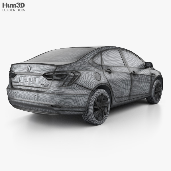 Luxgen S5 Turbo Eco Hyper 2018 3D model - Download Sedan on 3DModels.org