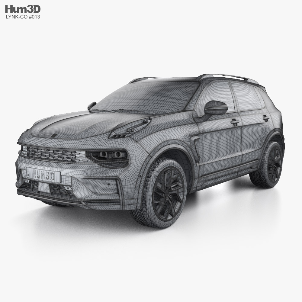 Lynk-Co 01 PHEV 2023 3D 모델 - 다운로드 Crossover SUV on 3DModels.org