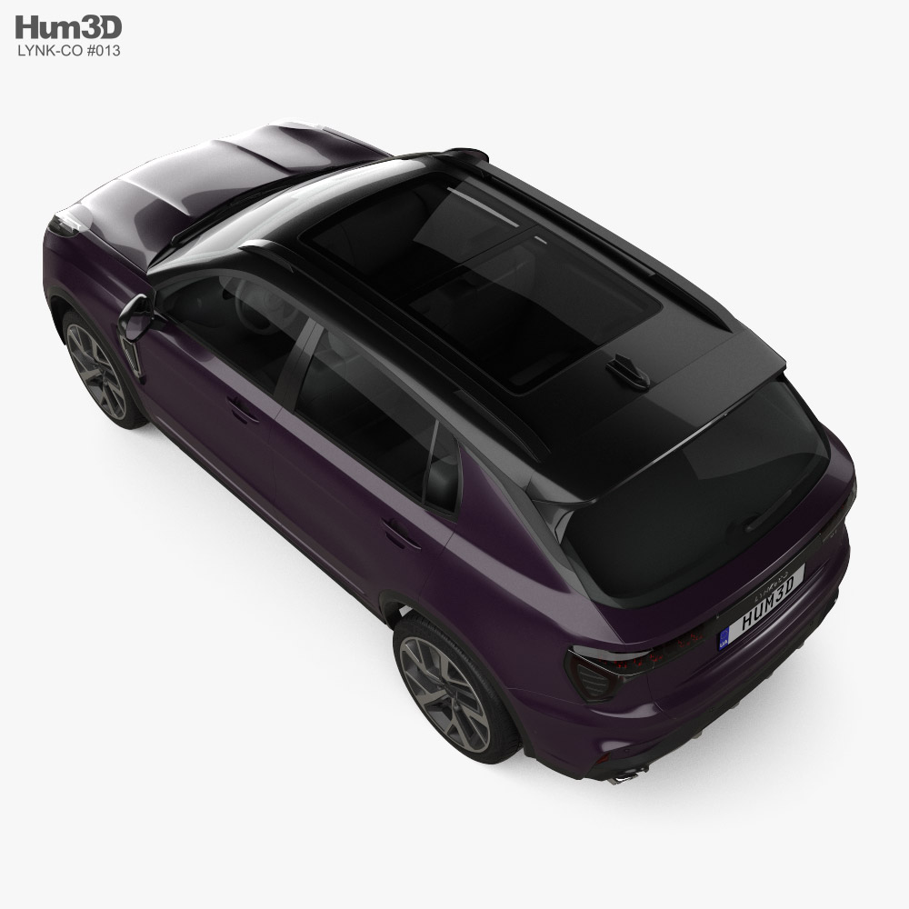 Lynk-Co 01 PHEV 2023 3D model - Download Crossover SUV on 3DModels.org