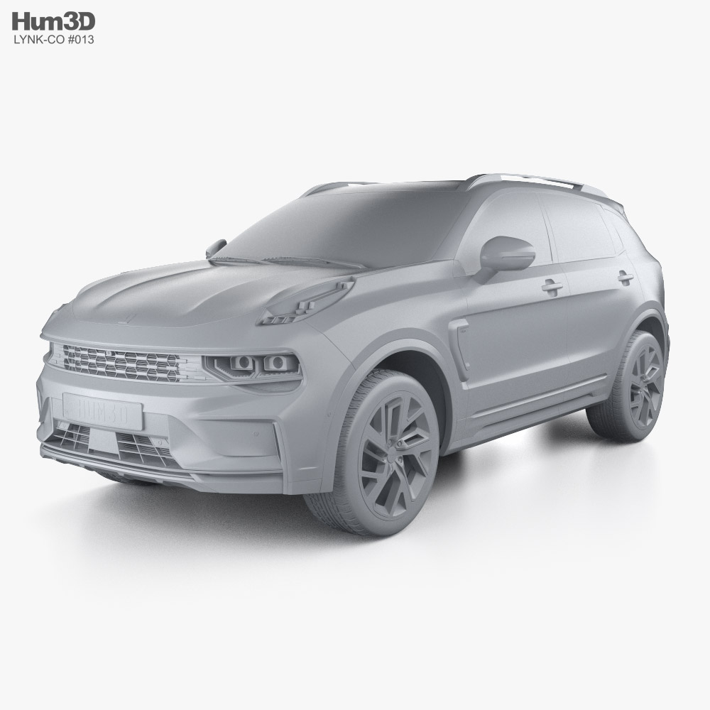 Lynk-Co 01 PHEV 2023 3D 모델 - 다운로드 Crossover SUV on 3DModels.org