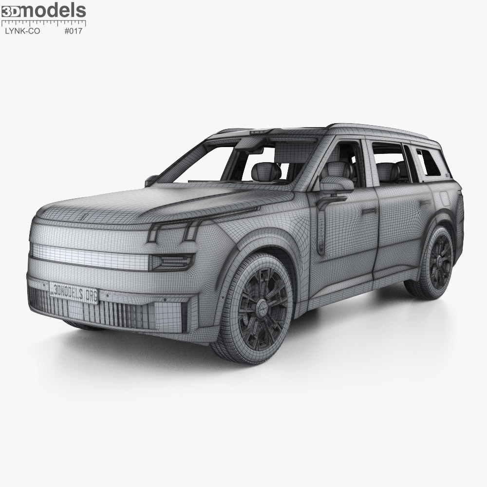Lynk-Co 900 with HQ interior 2025 3D model - Download Crossover SUV on ...