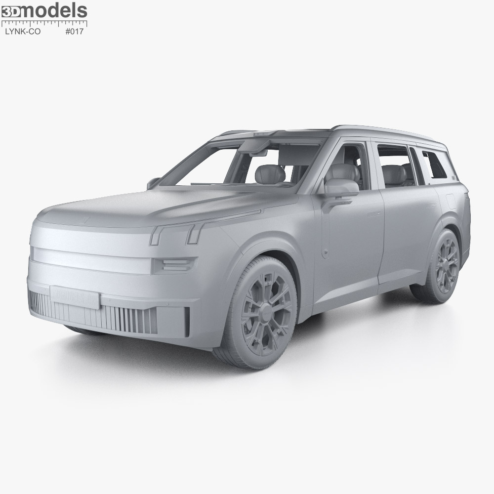 Lynk-Co 900 with HQ interior 2025 3D model - Download Crossover SUV on ...