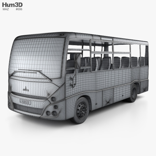 MAZ 241030 bus 2016 3D model - Download Bus on 3DModels.org