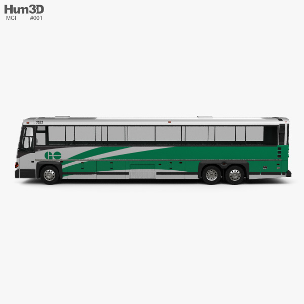 MCI D4500 CT Transit Bus 2008 3D model - Download Bus on 3DModels.org