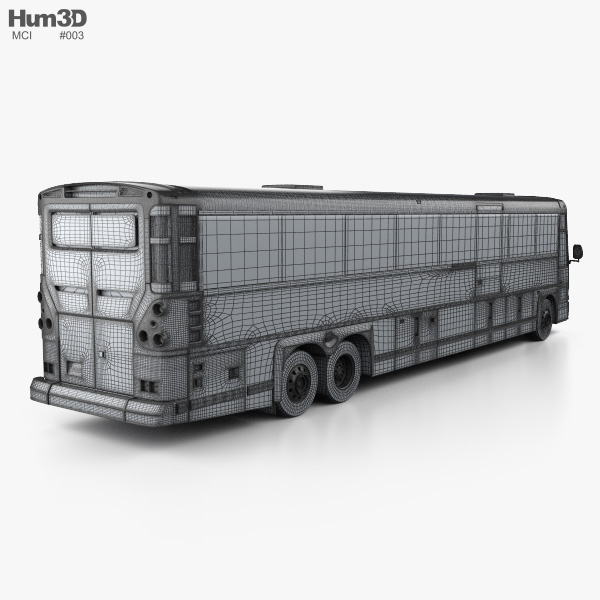 MCI D4500 CT Transit Bus with HQ interior 2008 3D model - Download Bus ...