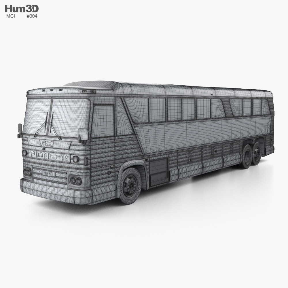 MCI MC-8 客车 1976年 3D模型 - 下载 公共汽车 开启 3DModels.org