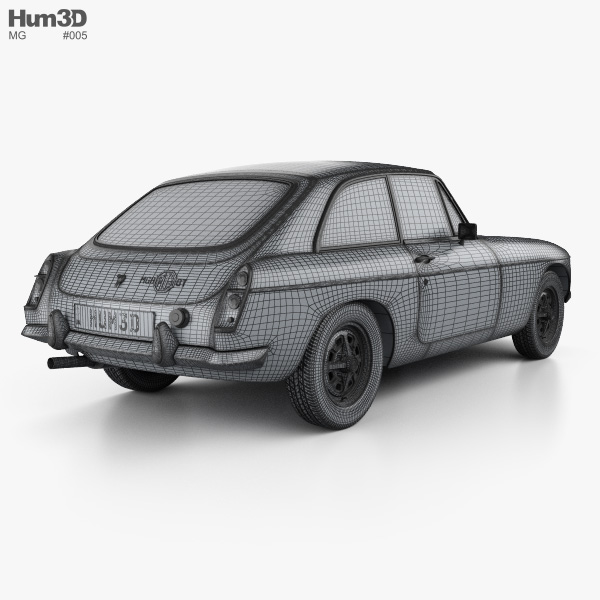 MG MGB GT V8 1973 3D model - Download Sports car on 3DModels.org