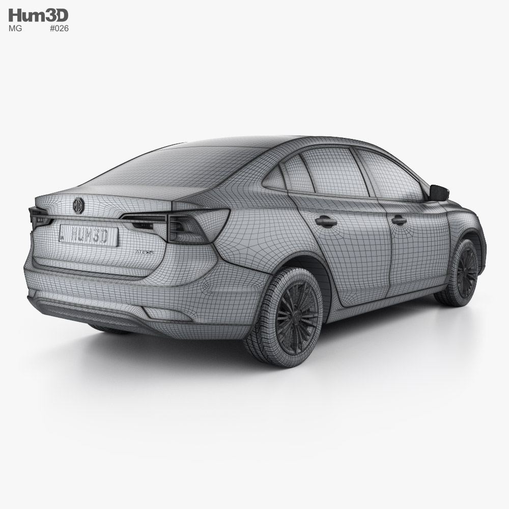 MG 5 2022 3D model - Download Sedan on 3DModels.org