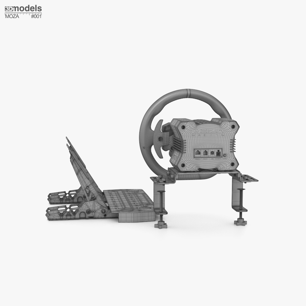 MOZA R5 Racing Wheel 3D model - Download Computer Accessories on ...