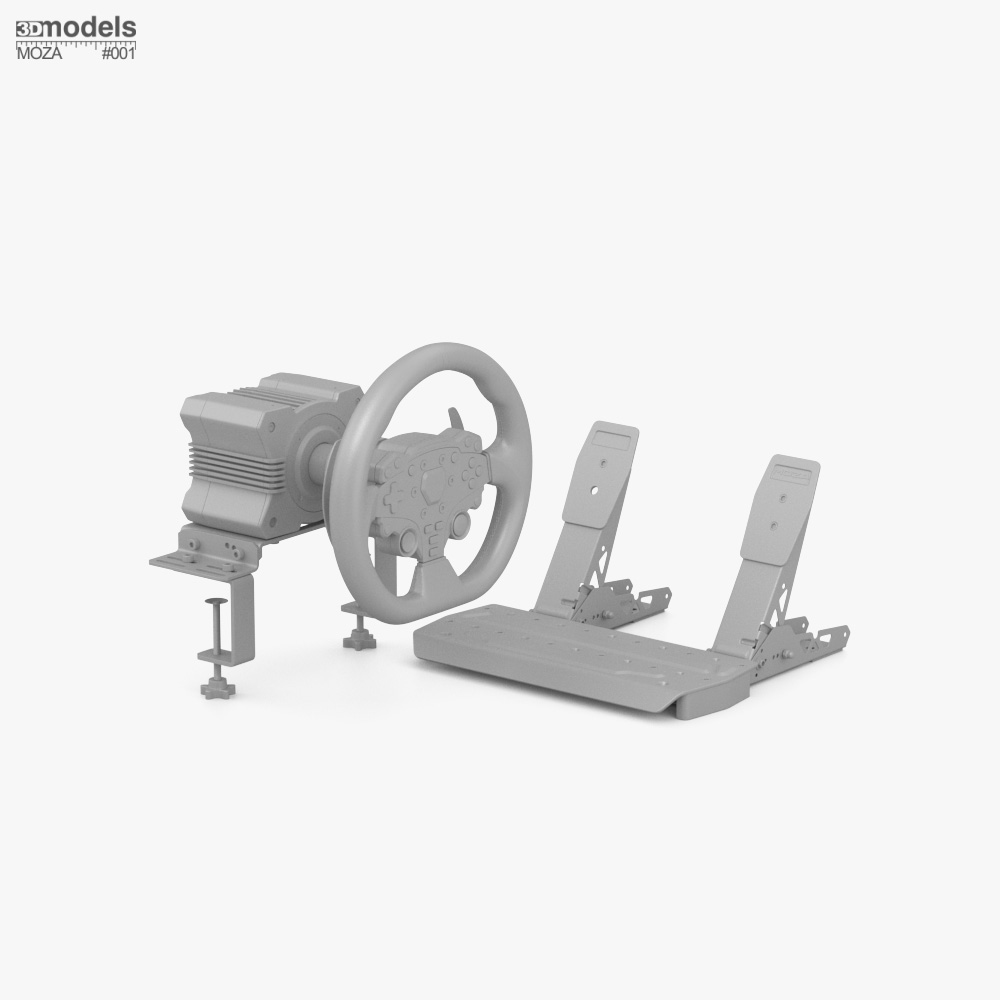 MOZA R5 Racing Wheel 3D model - Download Computer Accessories on ...