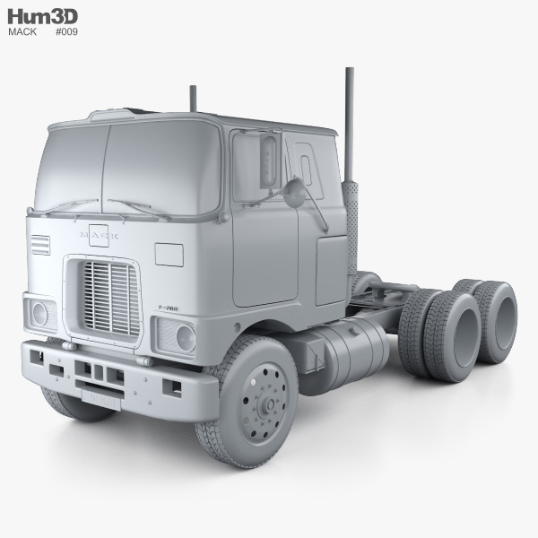 Mack F700 Tractor Truck 1962 3D model - Download Truck on 3DModels.org
