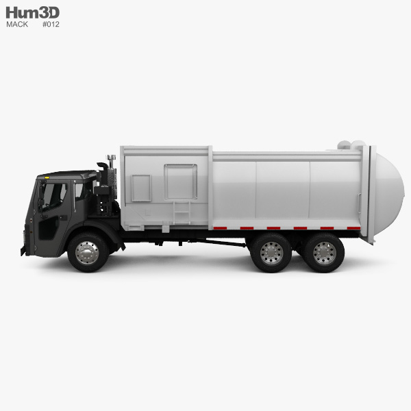 Mack LR 쓰레기 차 2019 3D 모델 - 다운로드 트럭 on 3DModels.org