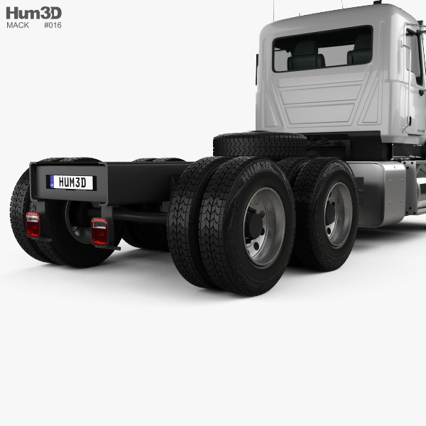 Mack Trident Axle Forward Day Cab Chasis de Camión 2016 Modelo 3D ...