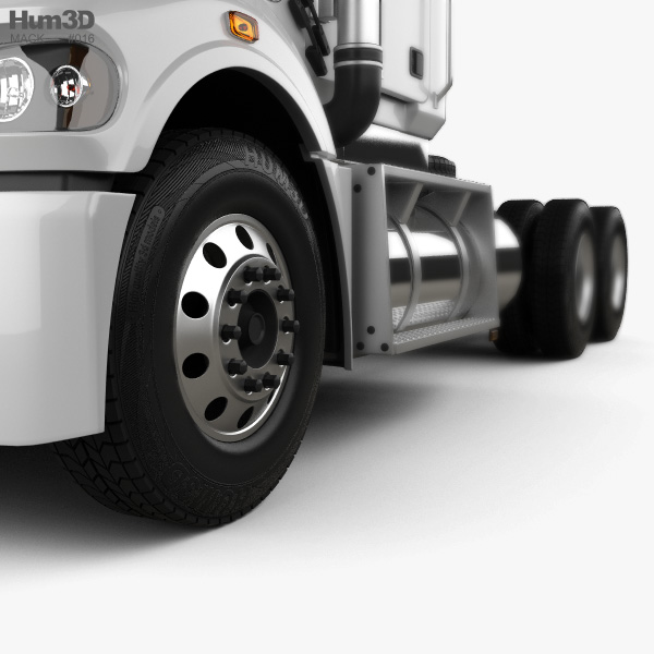 Mack Trident Axle Forward Day Cab Chasis de Camión 2016 Modelo 3D ...