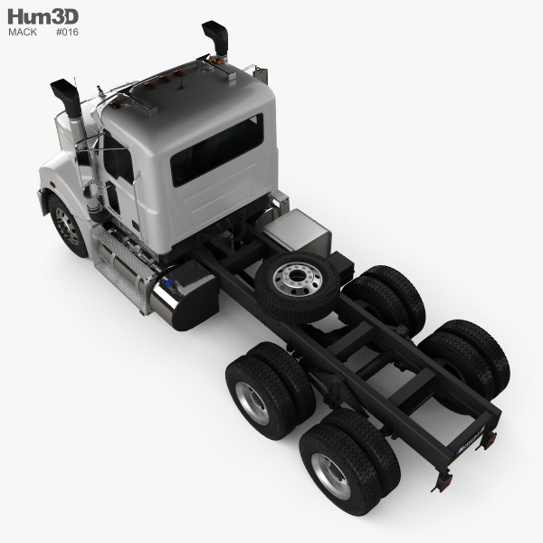 Mack Trident Axle Forward Day Cab Chasis de Camión 2016 Modelo 3D ...