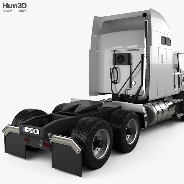 Mack Vision CX613 Sleeper Cab 트랙터 트럭 2014 3D 모델 - 다운로드 트럭 on 3DModels.org