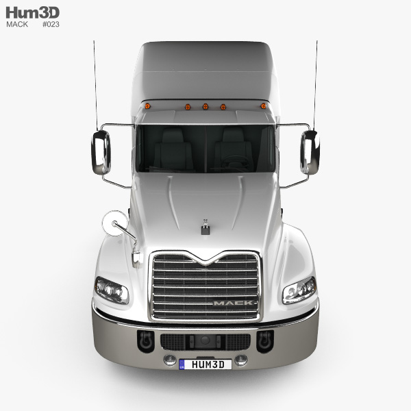 Mack Vision CX613 Sleeper Cab 트랙터 트럭 2014 3D 모델 - 다운로드 트럭 on 3DModels.org