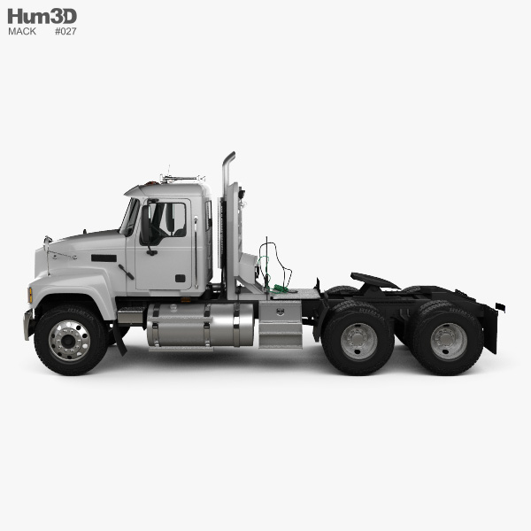 Mack CH613 트랙터 트럭 2010 3D 모델 - 다운로드 트럭 on 3DModels.org