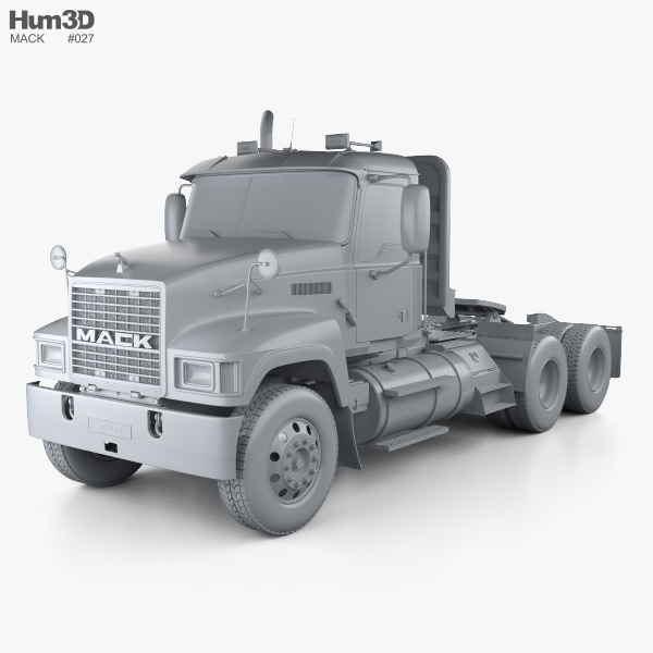 Mack CH613 트랙터 트럭 2010 3D 모델 - 다운로드 트럭 on 3DModels.org