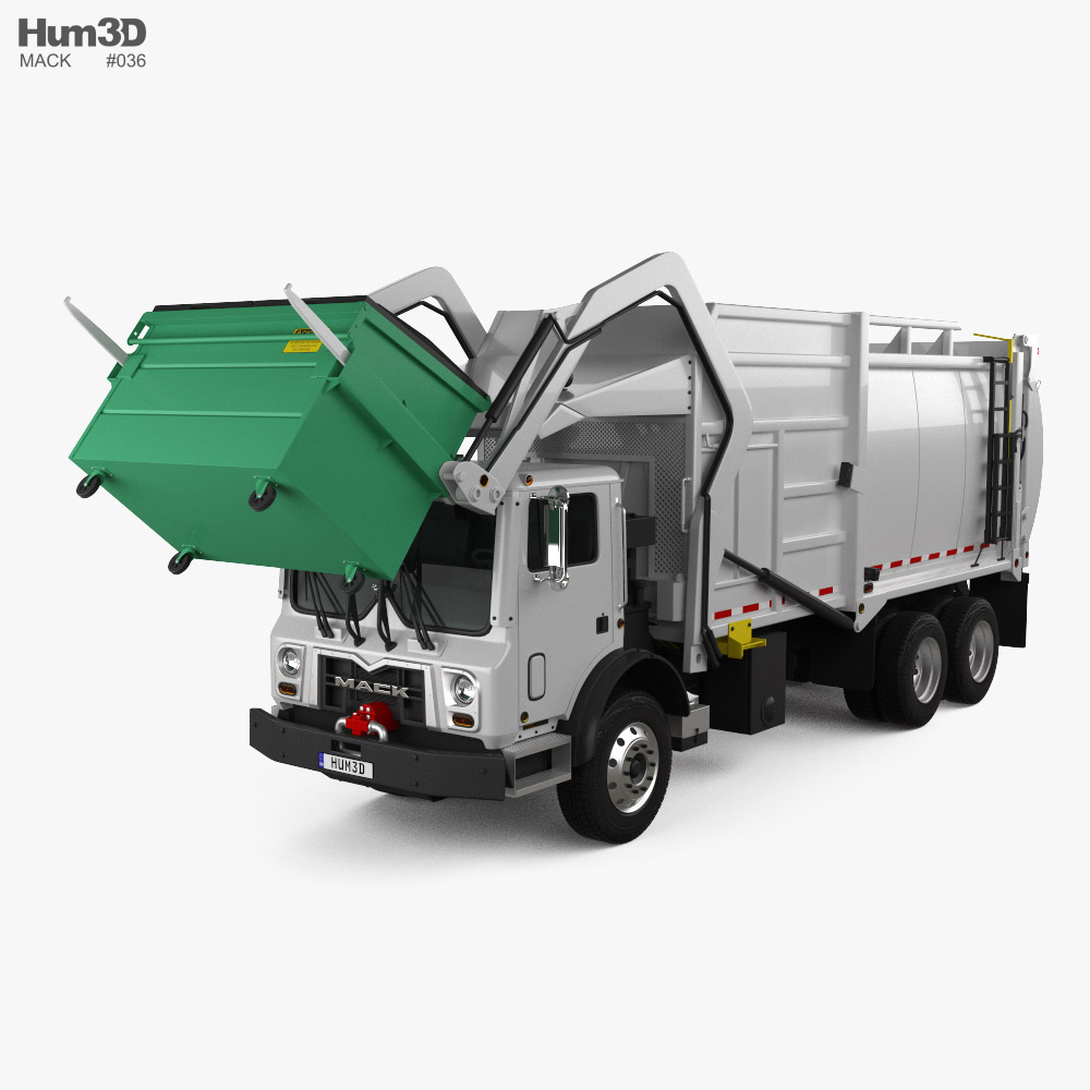 Mack TerraPro MRU613 Garbage Hercules Truck Dumpster 2020 3D model ...