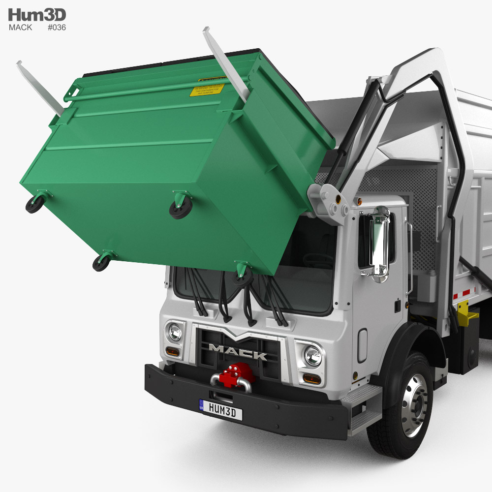 Mack TerraPro MRU613 Garbage Hercules Truck Dumpster 2020 3D model ...