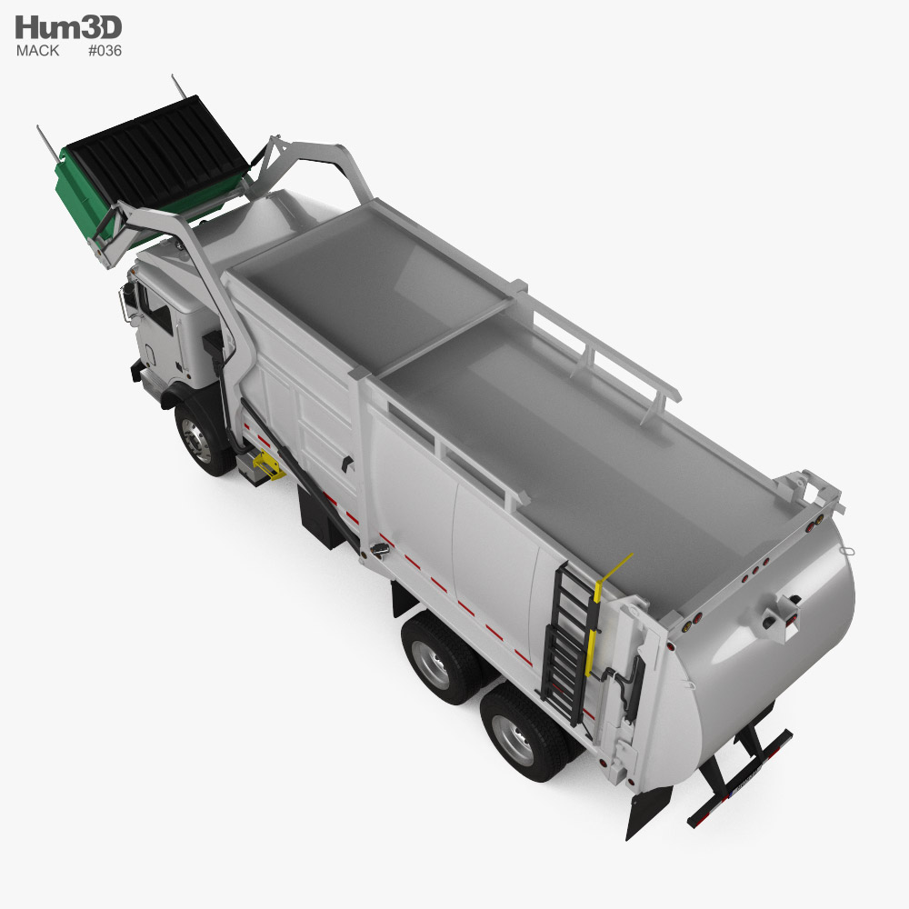 Mack TerraPro MRU613 Garbage Hercules Truck Dumpster 2020 3D model ...